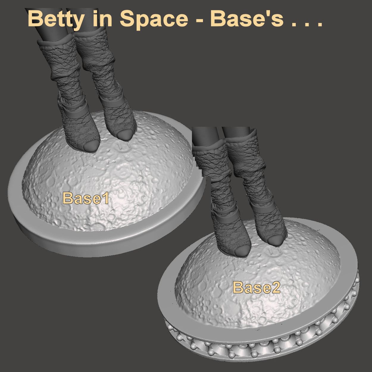 STL file Betty in Space PinUp - by SPARX 🛰 ・3D printing model to ...