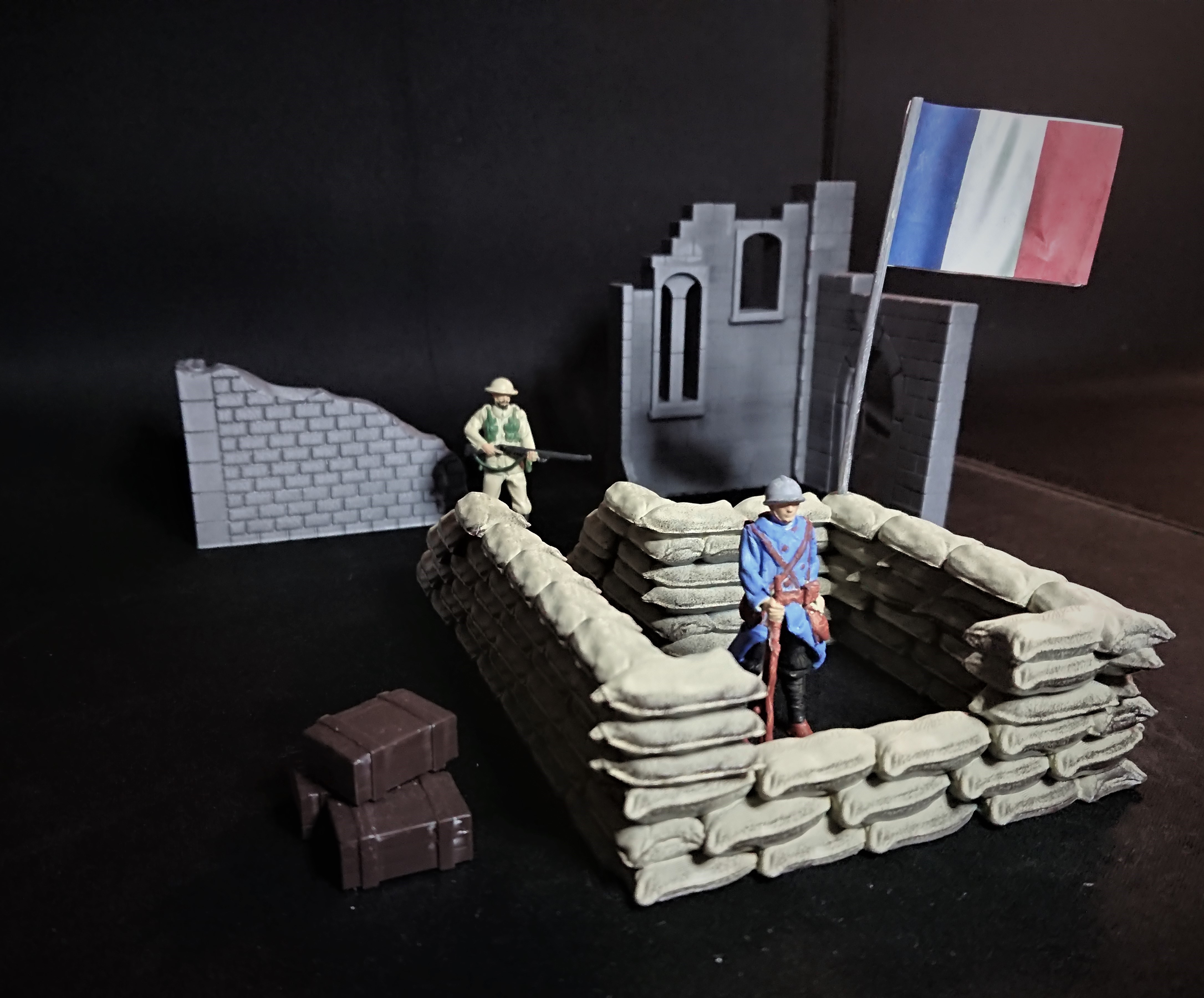 🆓 Total war 1915 - Free WW1 soldiers (French, UK, US, German) 1/35・3D ...