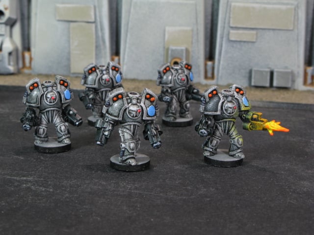 3D printable 6mm Cosmo Knight, Saturn TacDread Infantry, Gunner Config ...