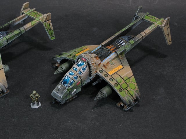 3D print 1/4" VTOL Gunship for Human Armies・Cults