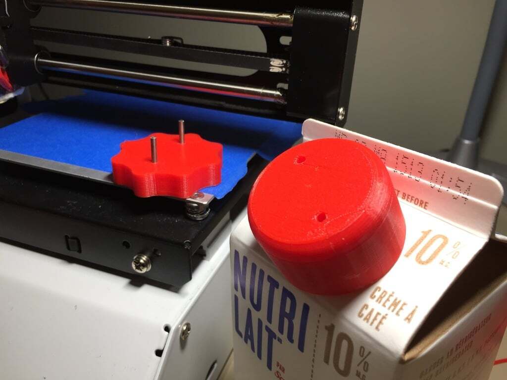 3D printed Milk Bottle Locking Cap "Milkey"・Cults