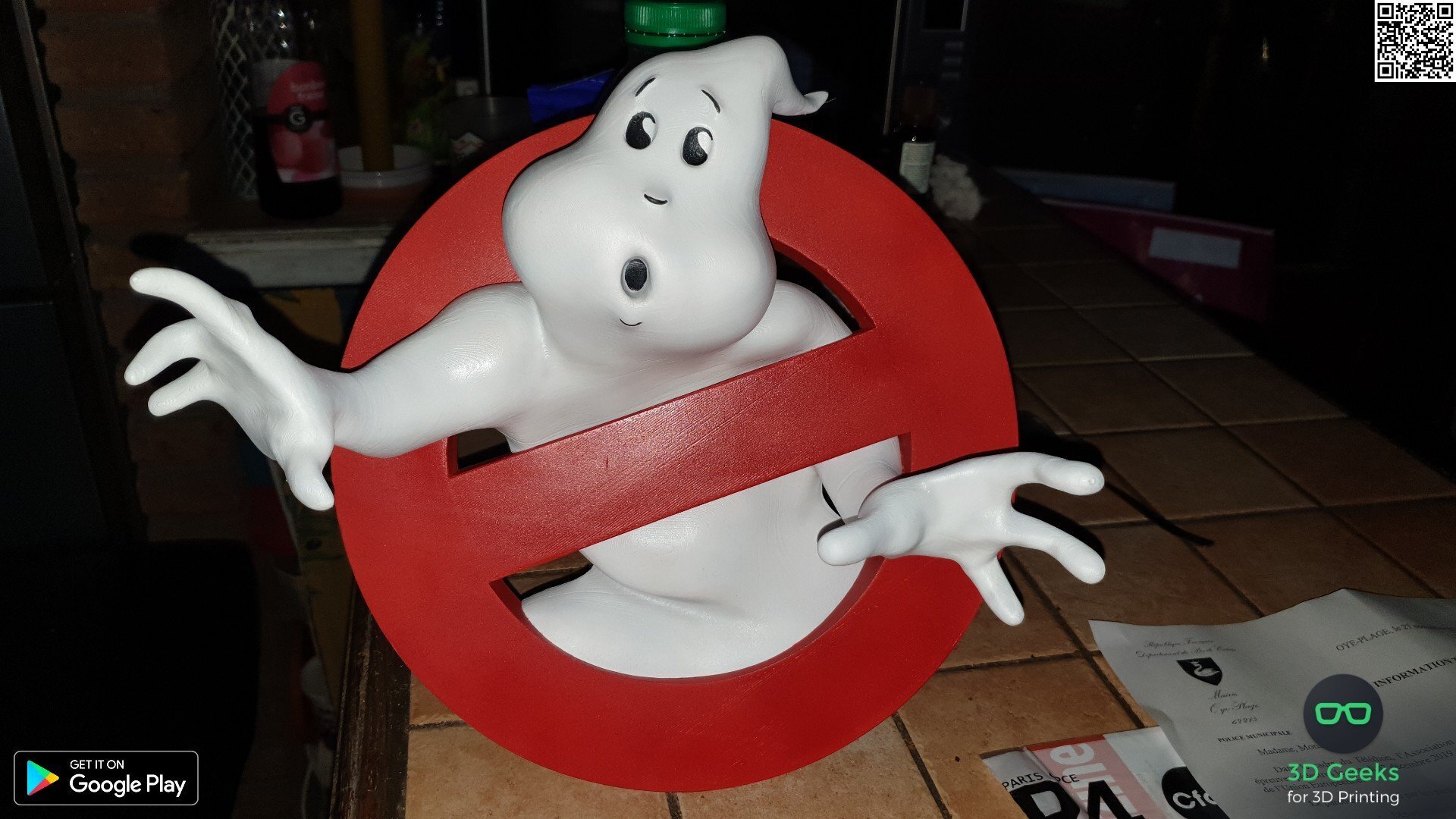 3D print Ghostbusters logo・Cults