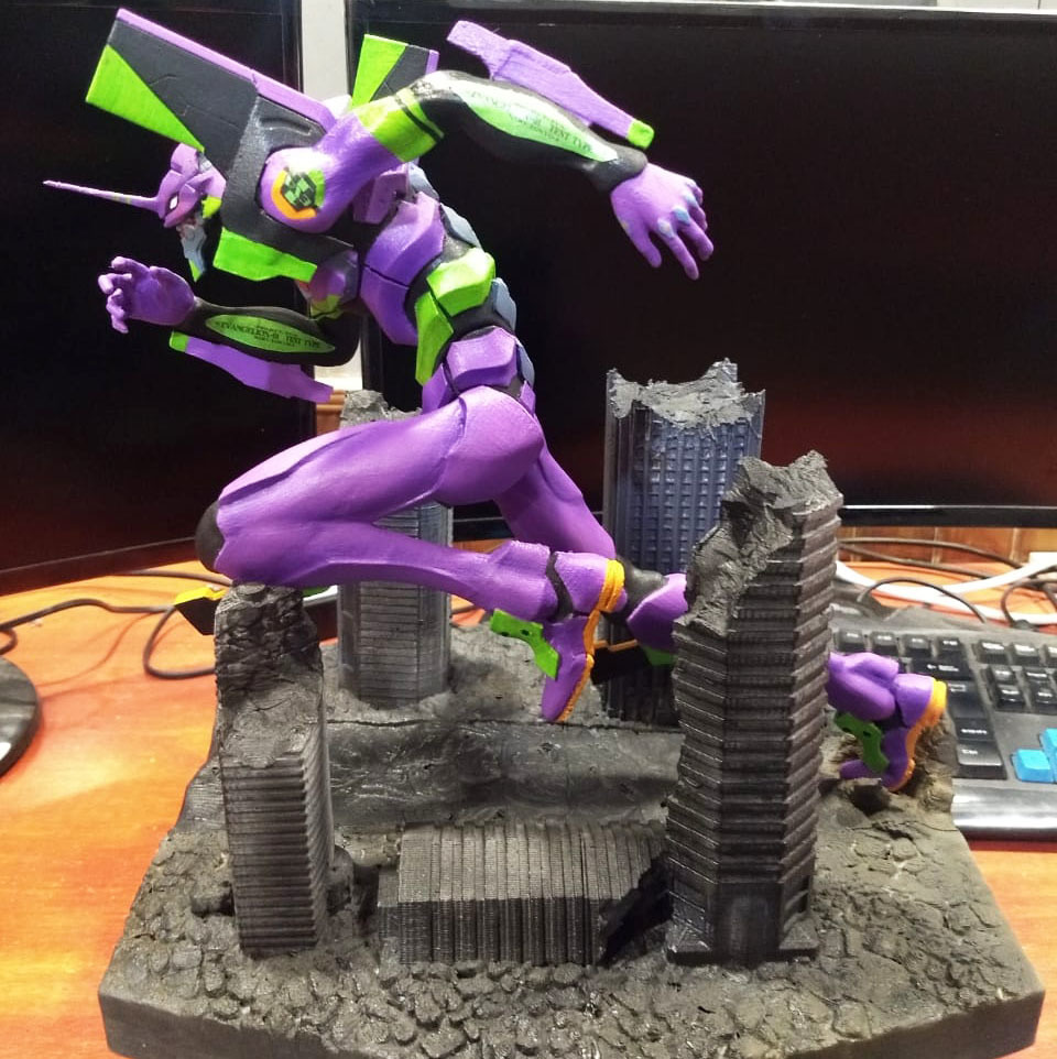 🤖 Evangelion Unit 01 - Rebuild of Evangelion Collection N1 3D print ...