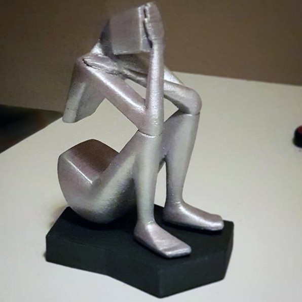 3D printing Thinker • made with Modified version of German RepRap NEO・Cults