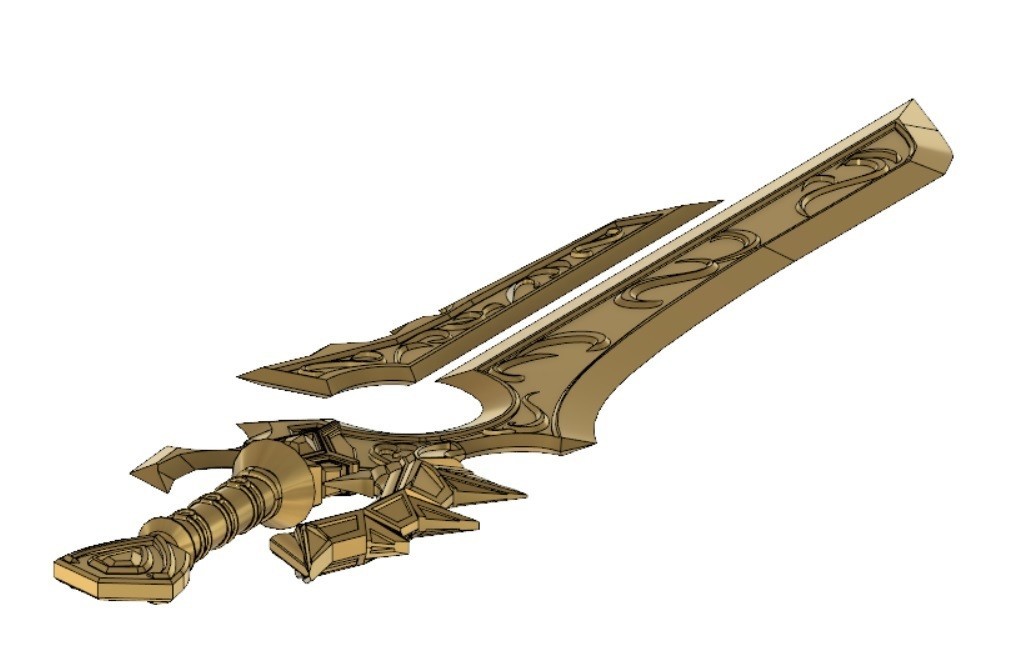 🗺️ World of warcraft Anduin Wrynn sword Shalamayne・ STL File for ・Cults