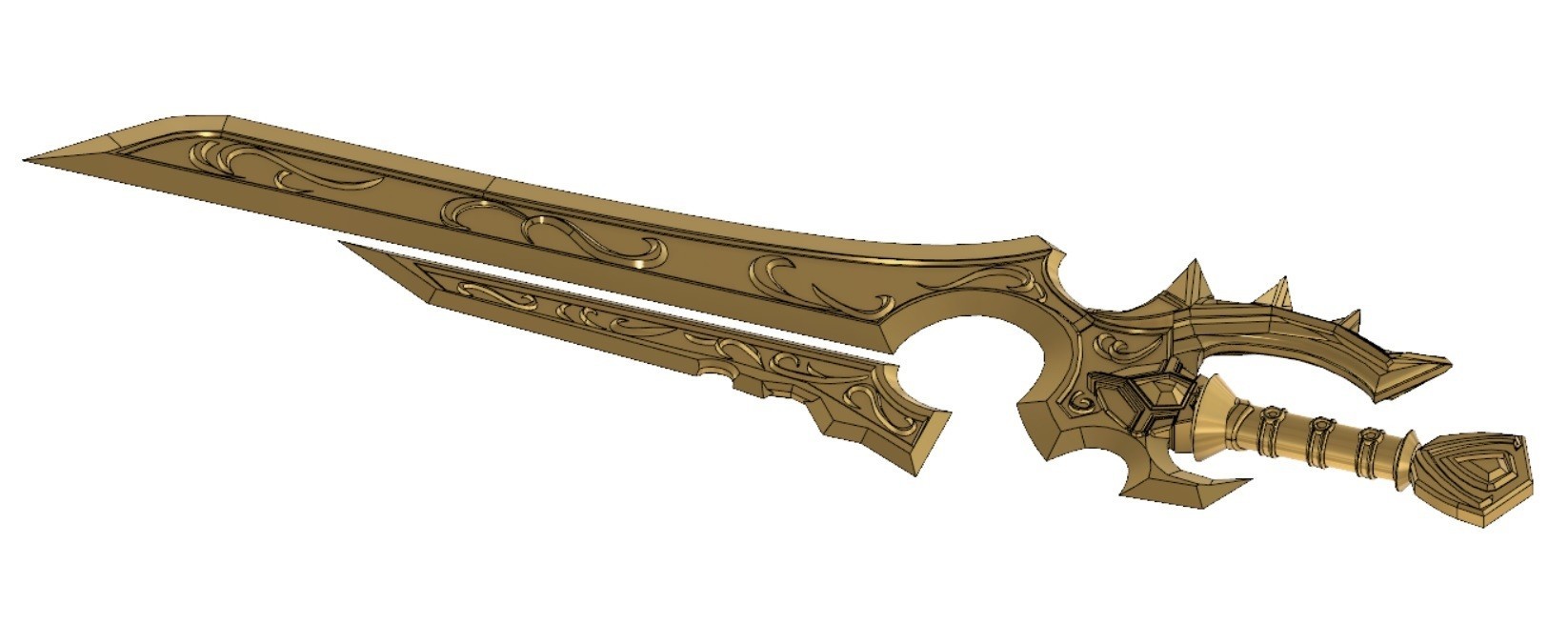 🗺️ World of warcraft Anduin Wrynn sword Shalamayne・ STL File for ・Cults