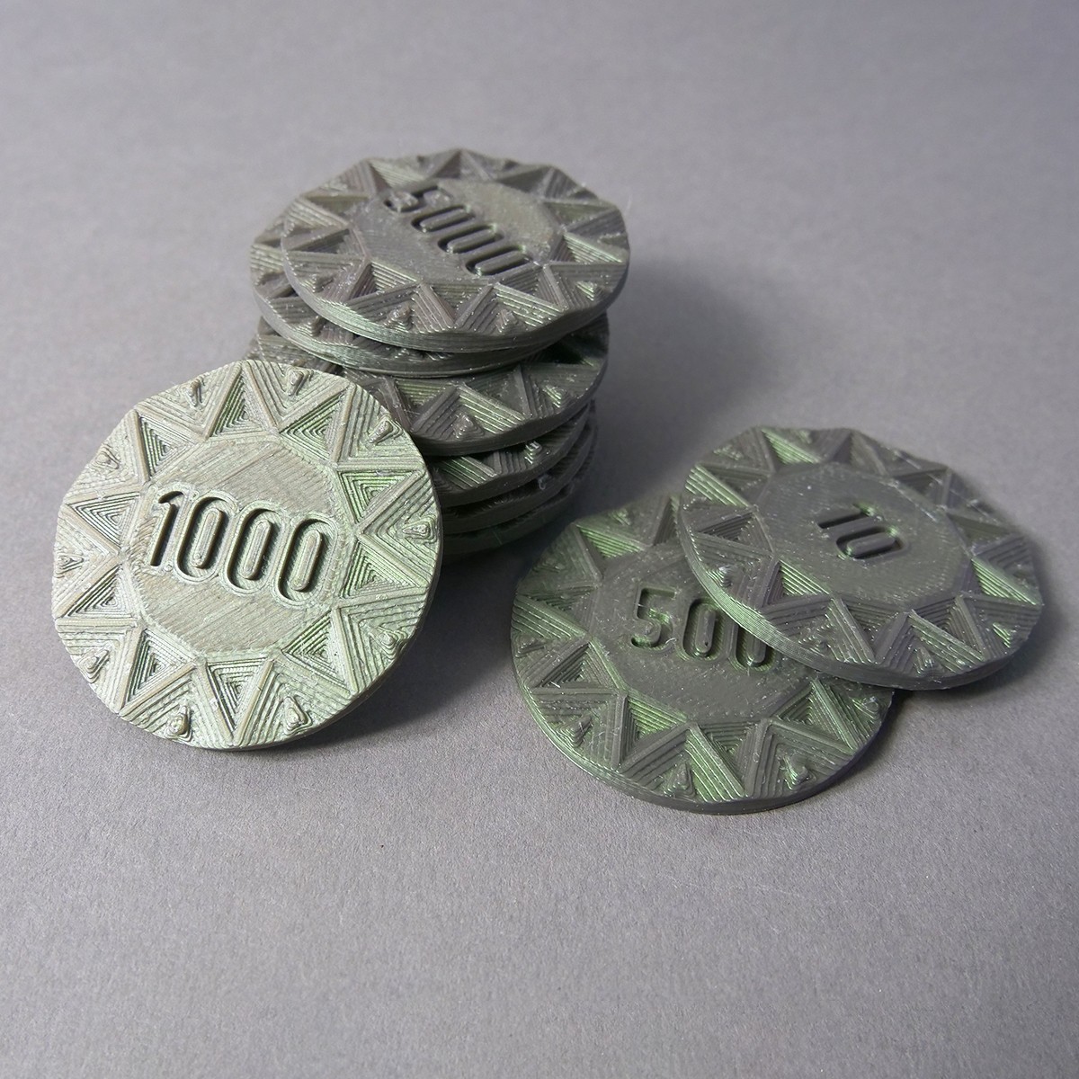 Fichier STL Poker Chips _ Art Deco Poker 🃏 ・Design à télécharger et à ...