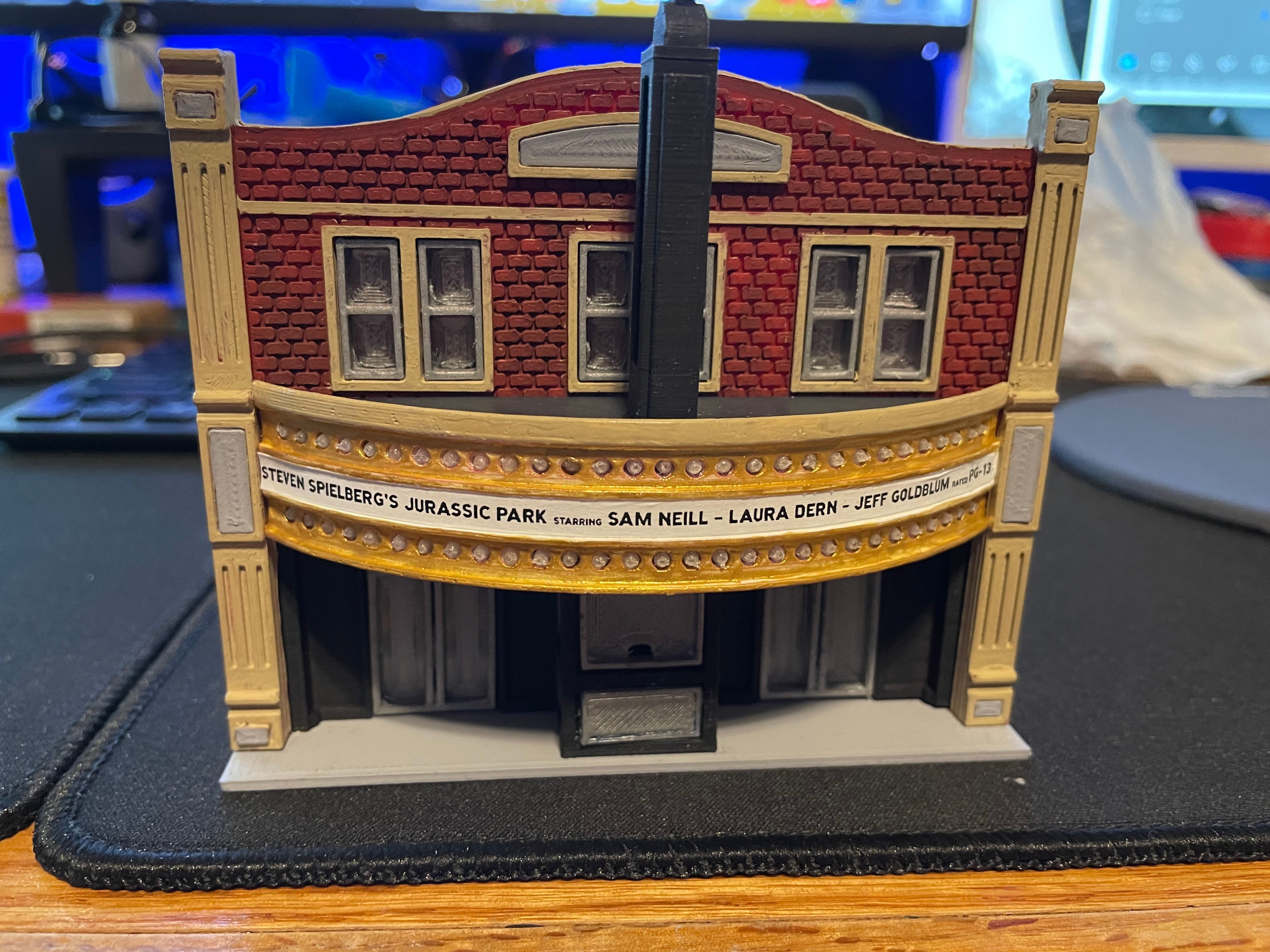 HO Scale Main Street Nine - Teatro impreso en 3D・Cults