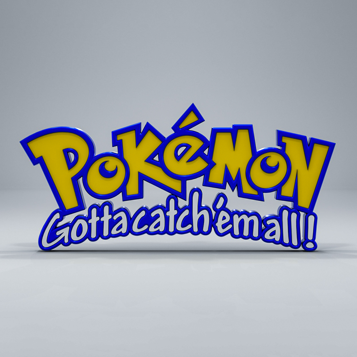 STL-Datei Pokemon Modular Logo - Gotta Catch Em All! 🐉 (OBJ)・3D-Druck ...