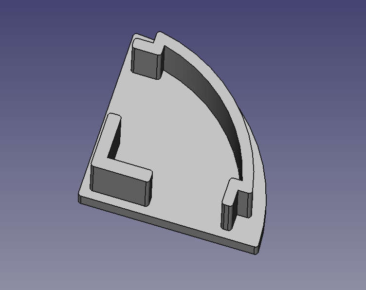 Free 3D file End cap for aluminum led profile 🔚 ・3D printer design to ...