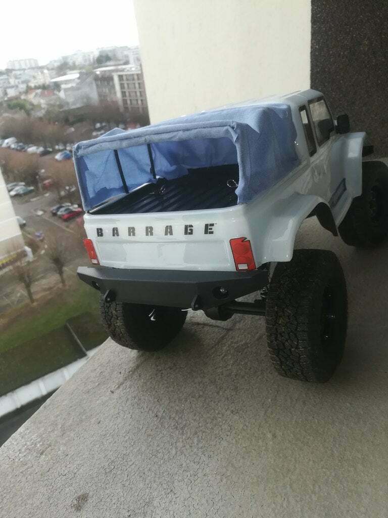 Free STL file ECX Barrage rear bumper mount 🚁 ・3D printing template to ...