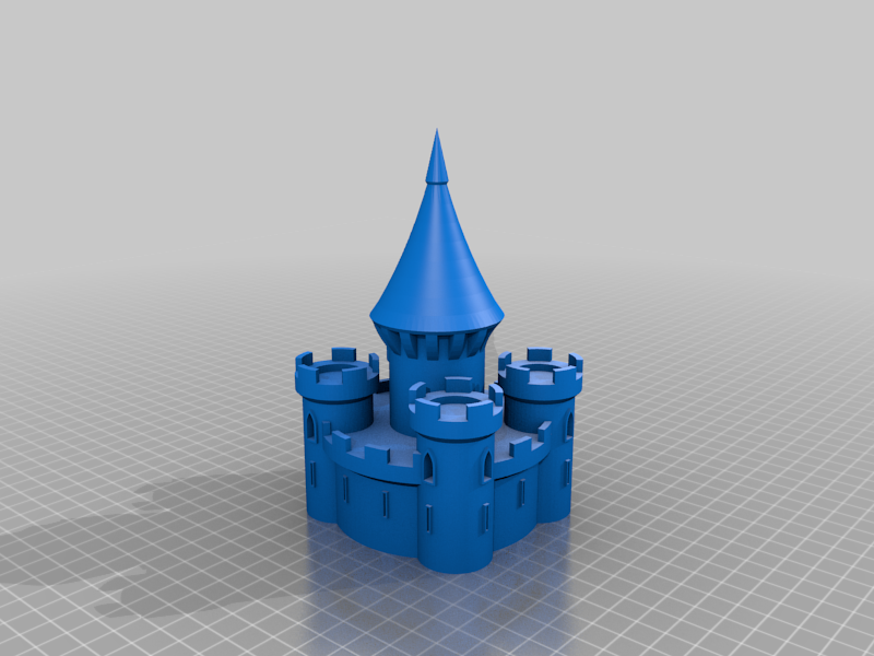🤏 small light up Castle・Free STL File for 3D printing・Cults