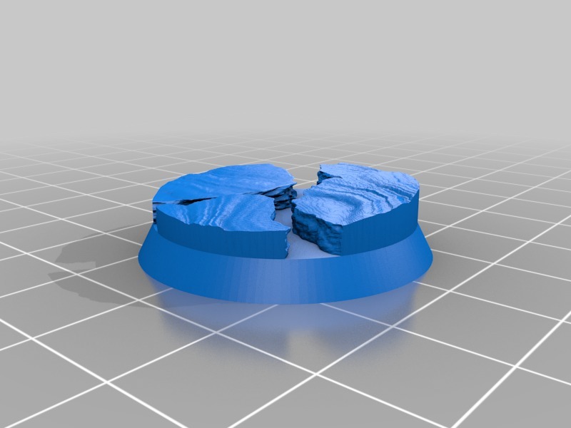 ⚔ Lava Base 32mm Round・Free 3D File for ・Cults