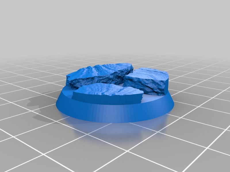 ⚔ Lava Base 32mm Round・Free 3D File for ・Cults