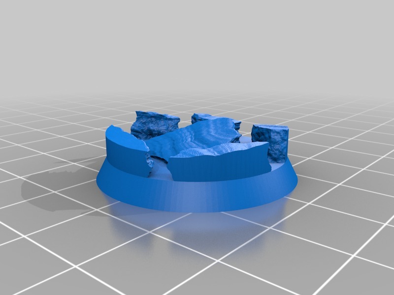 ⚔ Lava Base 32mm Round・Free 3D File for ・Cults