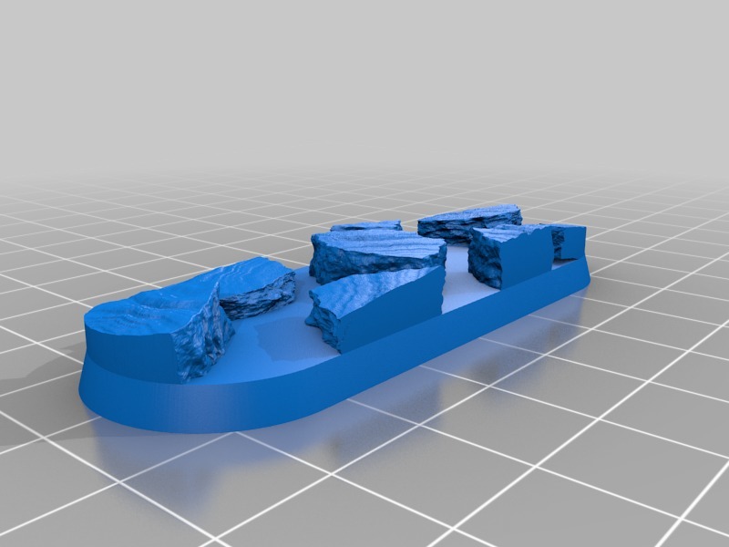 ⚔ Lava Base 25x70mm・Free 3D File for ・Cults