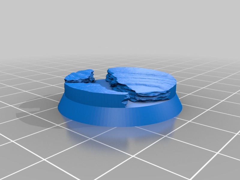 ⚔ Lava Base 32mm Round・Free 3D File for ・Cults