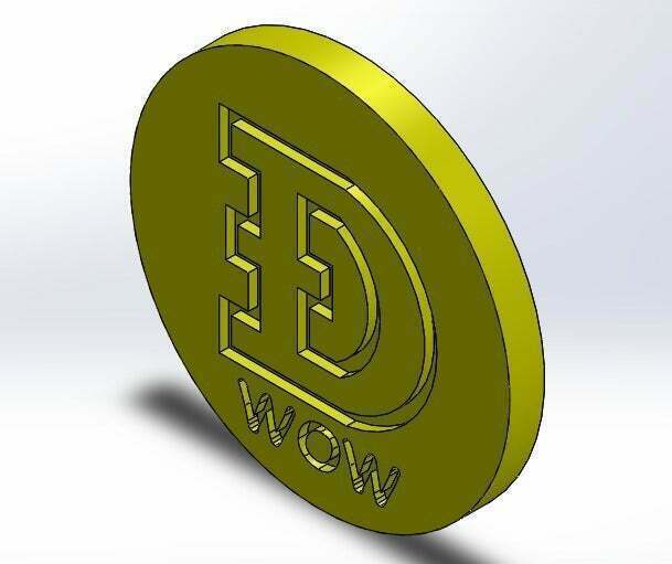 🪙 Dogecoin・Free STL File for ・Cults