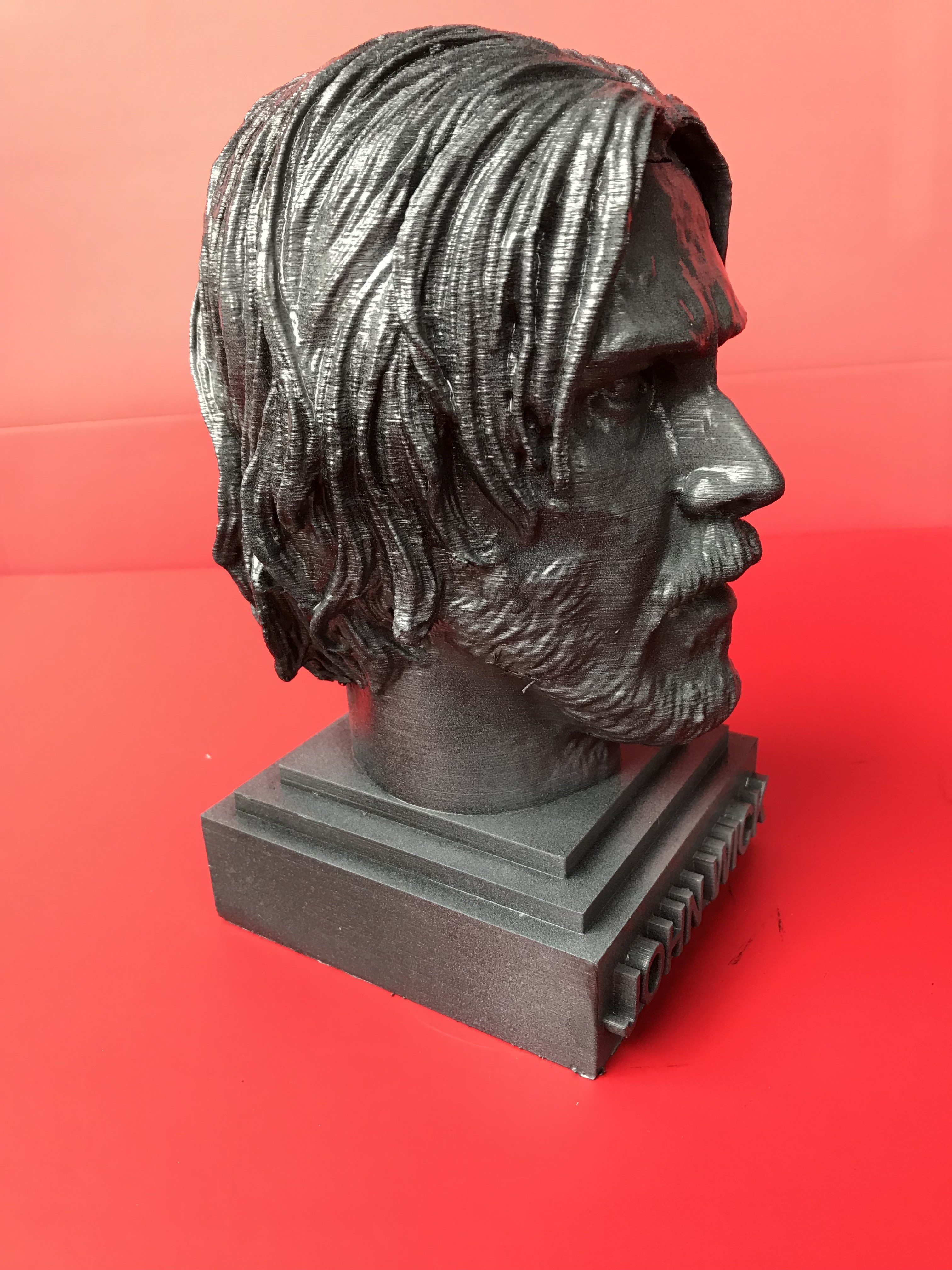 Fichier STL John Wick - Keanu Reeves- sculpture de la tête d'impression ...