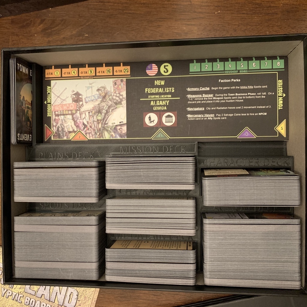 Free 3D file Fallen Land: A Post-Apocalyptic Board Game Insert 🧸 ・3D ...