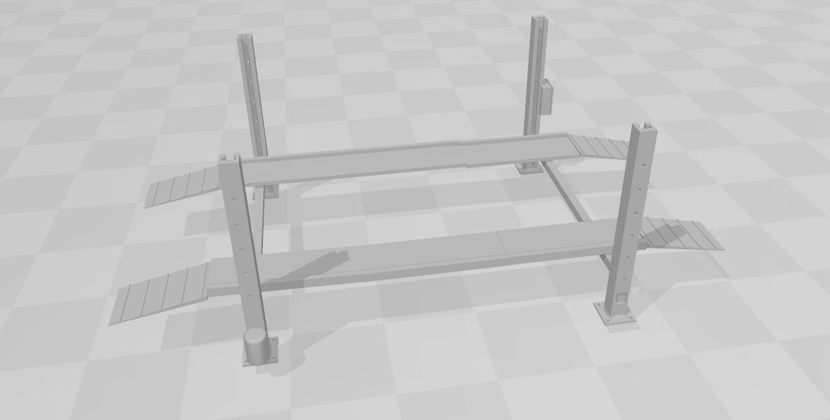 STL file 4 column bridge for garage 1/10 🌉 ・3D print design to download ...