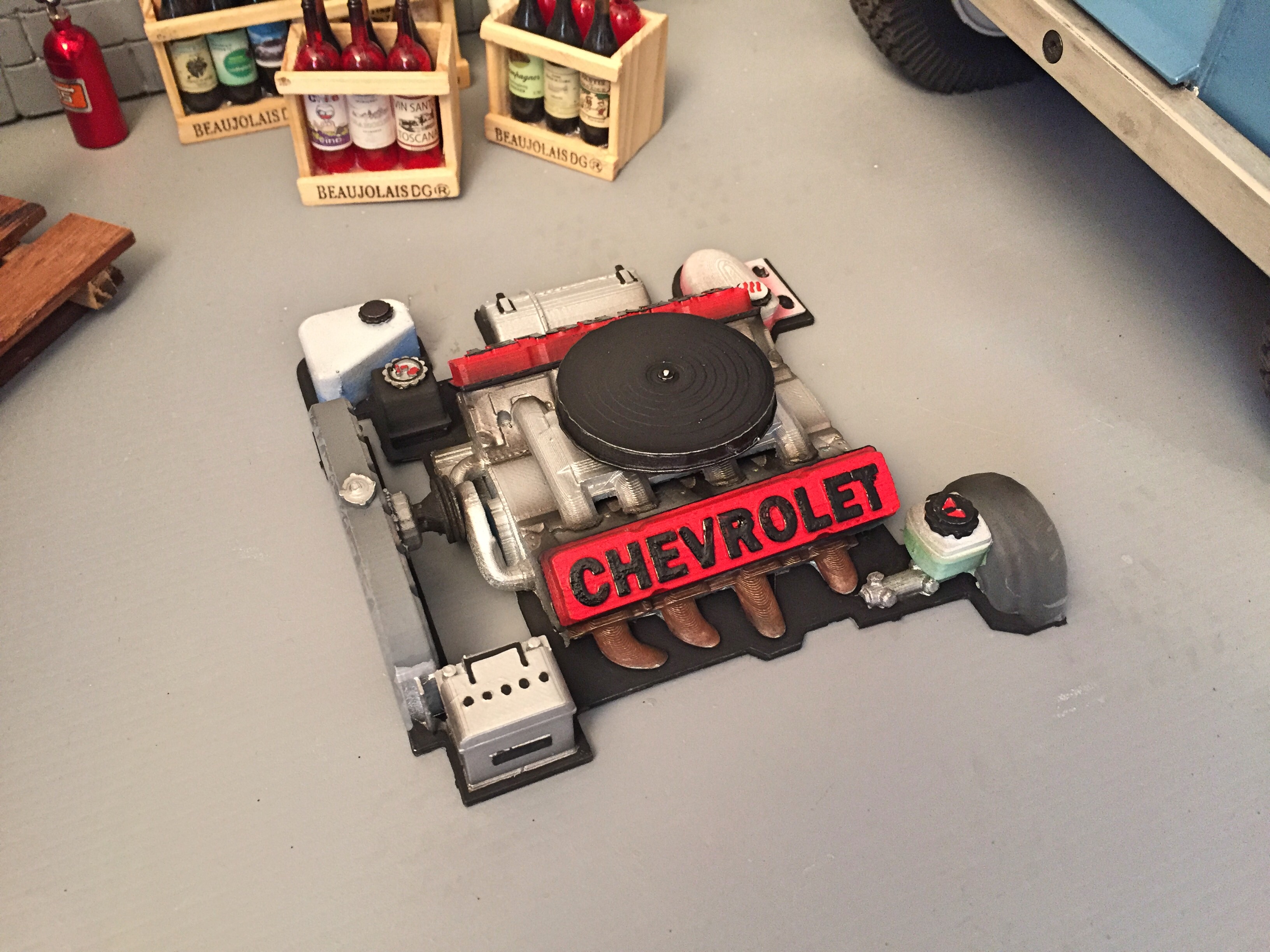 🚙 Chevrolet Engine bay・Free STL File for ・Cults