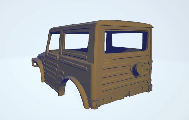 STL file Body 1/10 242mm SUZUKI LJ 80 🌆 ・Template to download and 3D ...