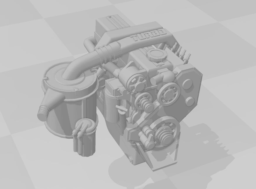 STL file TOYOTA Turbo D 1/10 engine (landcruiser) 🚗 ・3D print design to ...