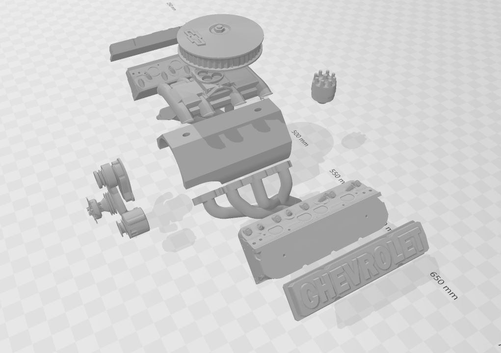 🚙 V8 SS Chevrolet cover brushed 540・ STL File for ・Cults