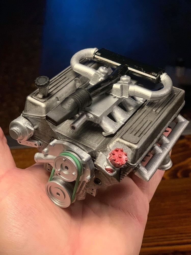 STL file range rover engine (cover540 brushed)+engine bay 👽 ・3D printer ...