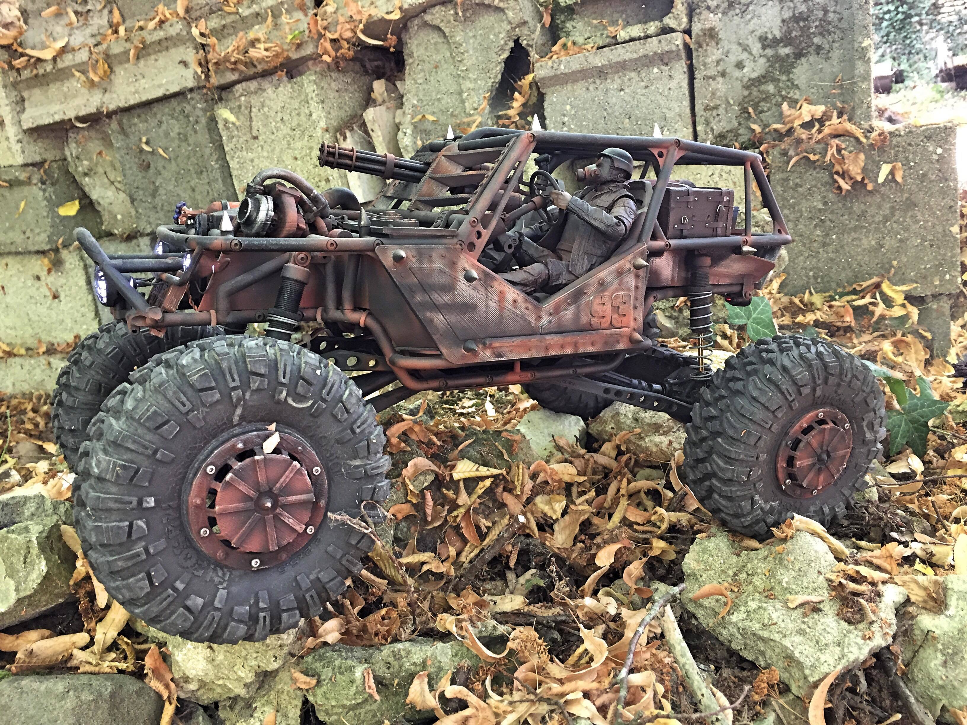 🌆 Shielding kit for AXIAL WRAITH (mad max)・ STL File for ・Cults
