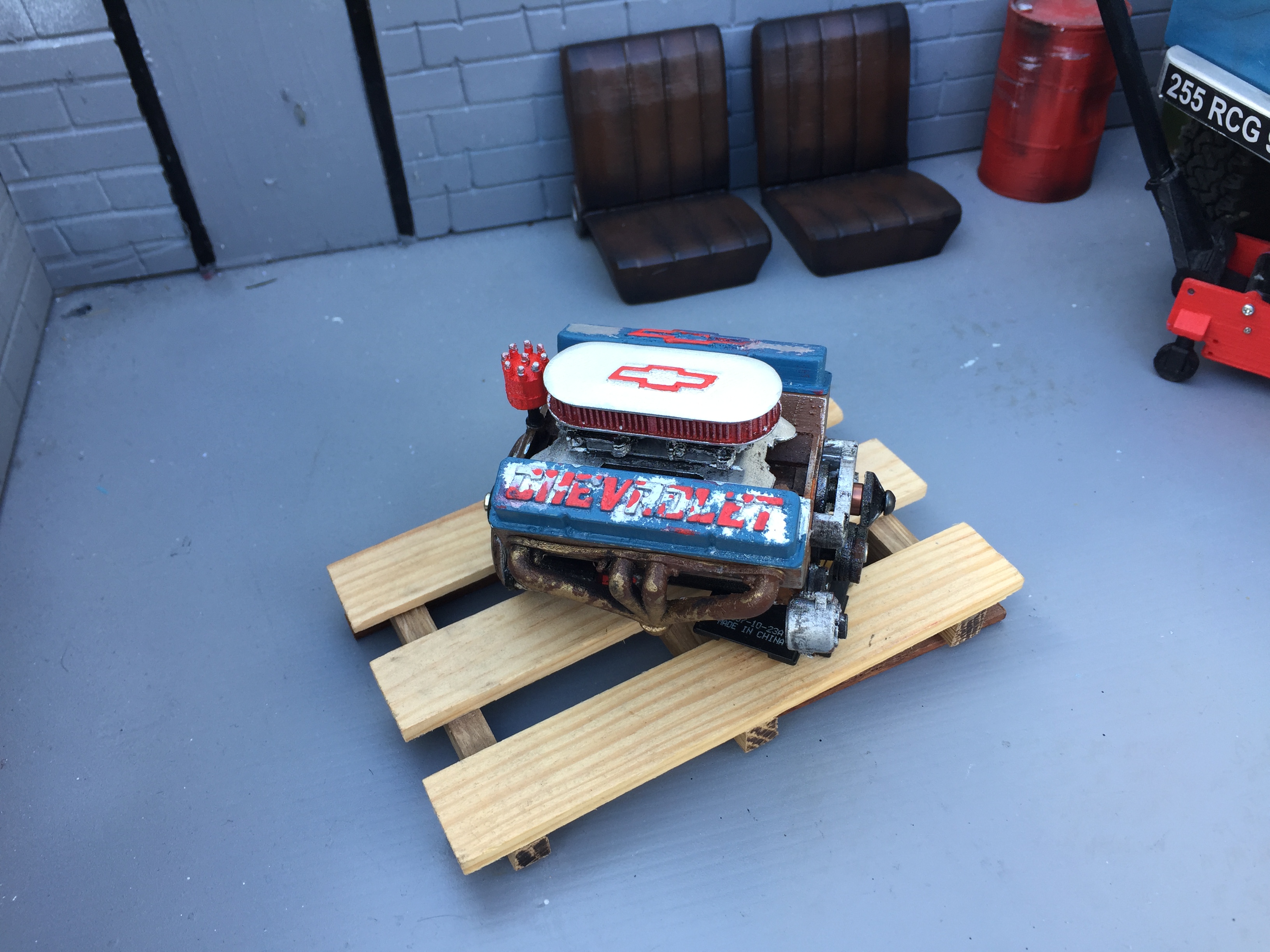 STL file V8 chevrolet 1/10 🚙 ・3D printer model to download・Cults