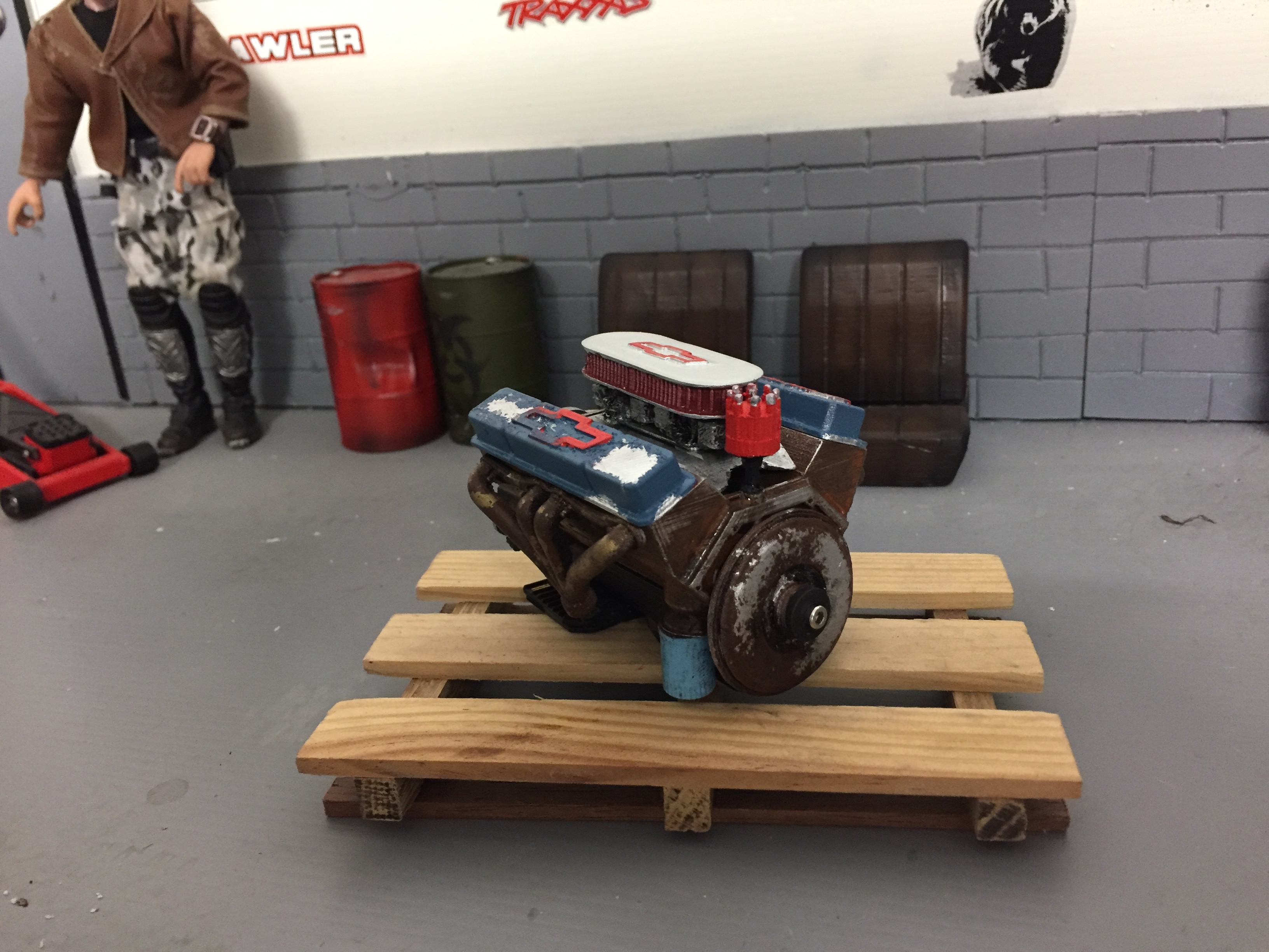 STL file V8 chevrolet 1/10 🚙 ・3D printer model to download・Cults