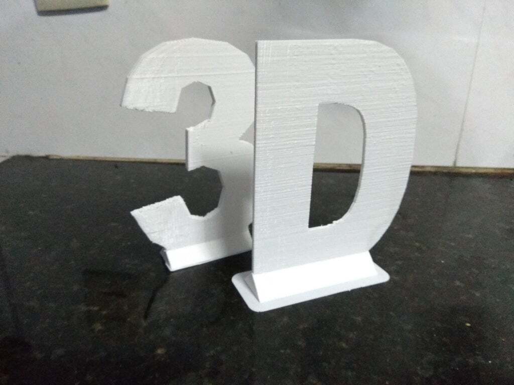 Free STL file 3D - letter with stand- Letters for exhibition. 🎭 ・3D ...