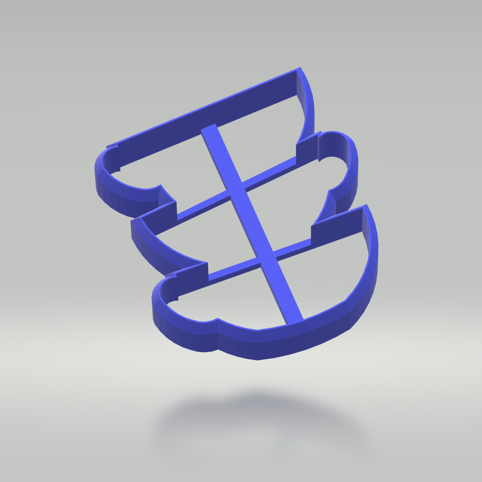 🫖 Tea Cup Cookie Cutter(Mad Tea Party Collection)・ STL File for ・Cults