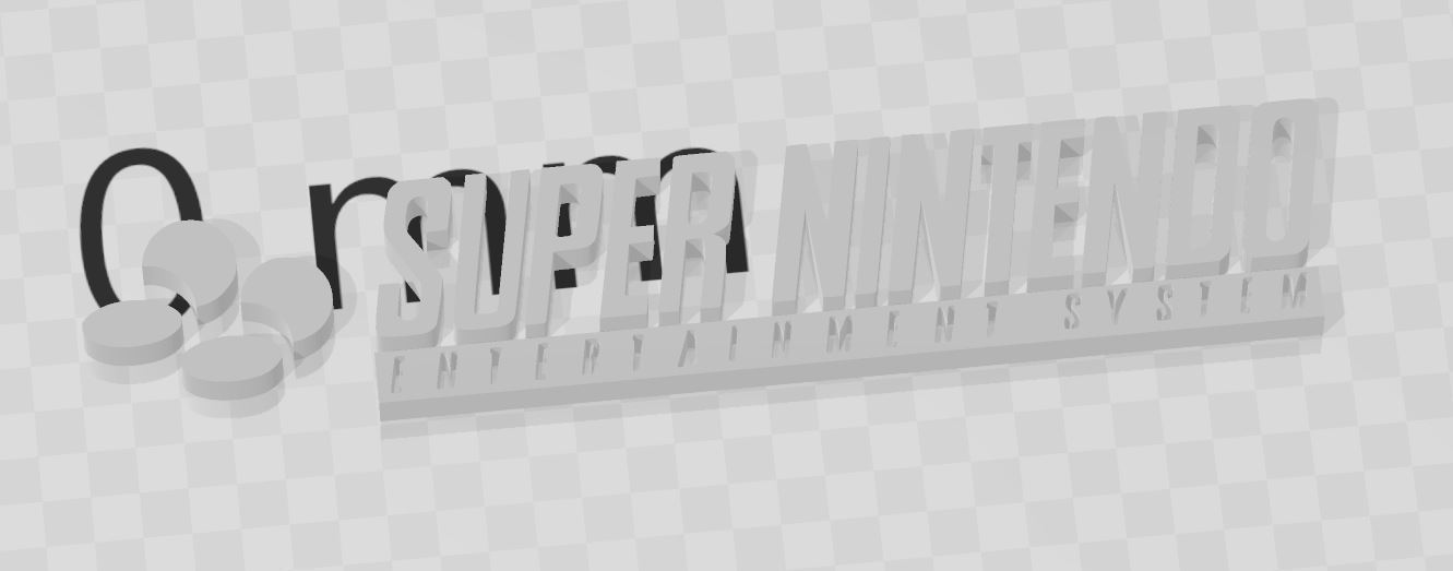 Free STL file Nintendo SNES Super Famicom logo 🕹️ ・Object to download ...