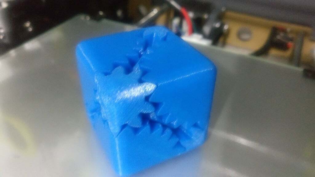3D print PLA Cube Gears v2・Cults