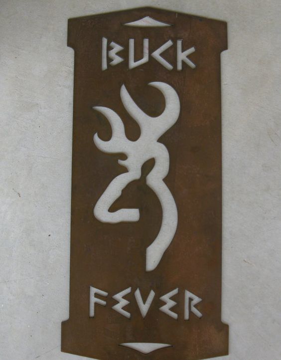 SVG file Buck Fever wall hanging 🎨・3D printing model to download・Cults