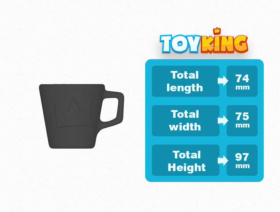 Free STL file ToyKing cup ☕ ・3D printing idea to download・Cults