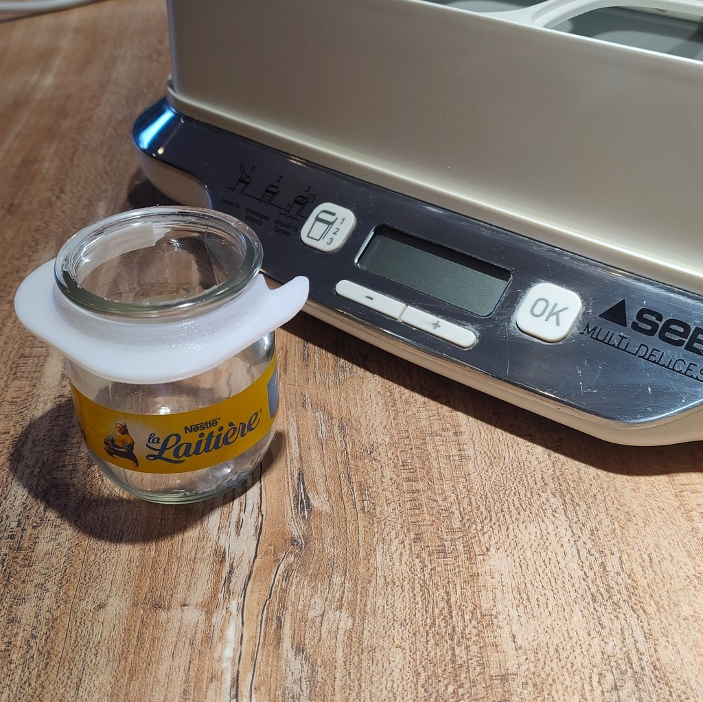 Free 3D file La Laitière yogurt adapter for Seb Multidélices yogurt ...