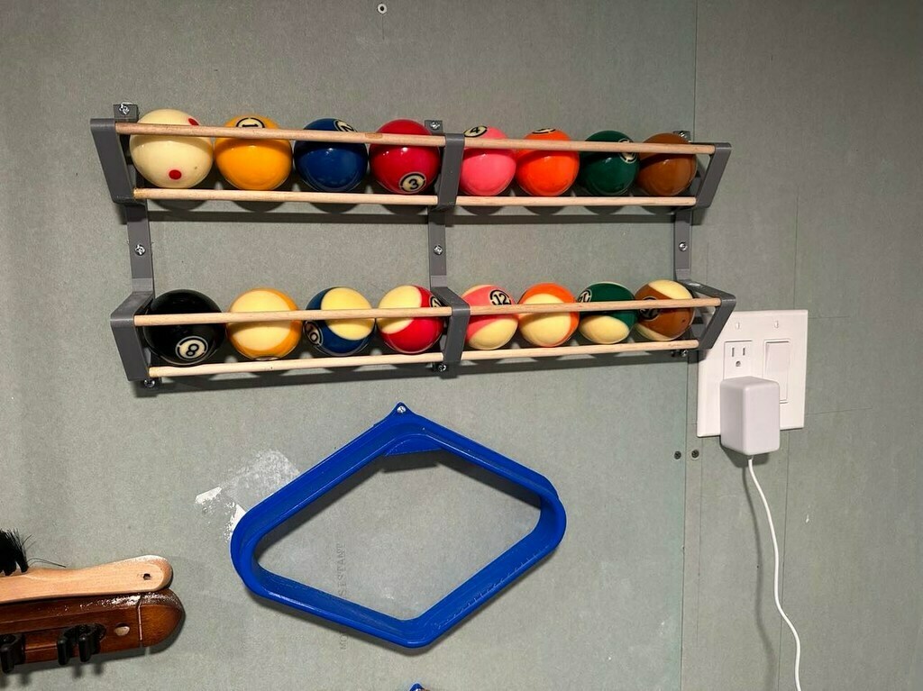 🎱 Simple Pool Ball Rack・Free 3D File for ・Cults