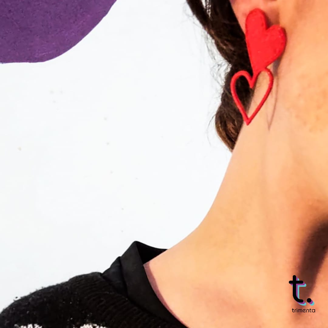 STL file Earrings heart 💍 ・3D printer model to download・Cults