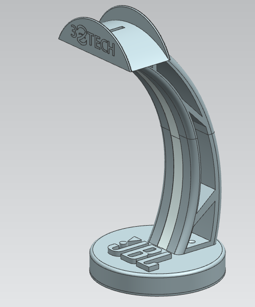 🪖 Gaming headset stand with RGB led's・Free STL File for ・Cults