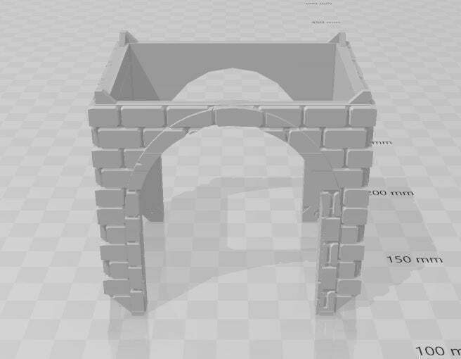 🏰 castle wall archway・Free STL File for ・Cults