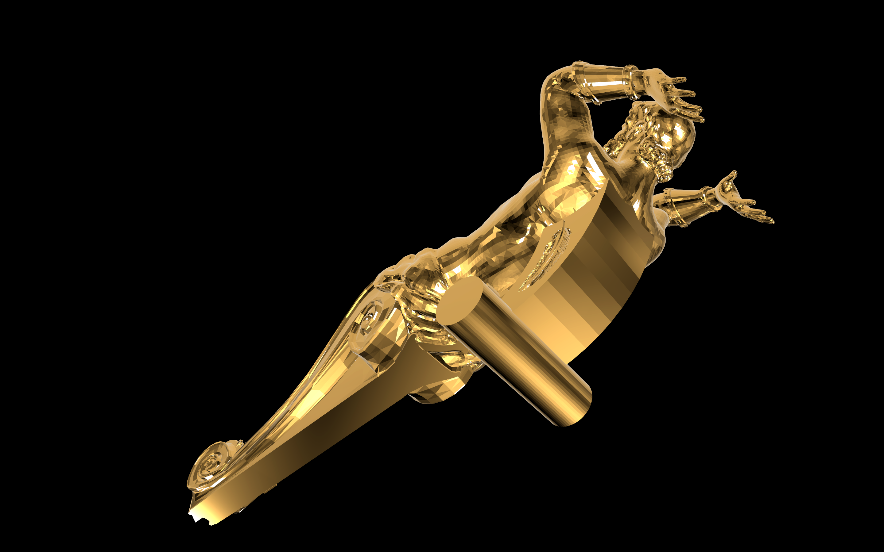 STL file Caryatid Lapel Pin 🧷 ・3D printable model to download・Cults