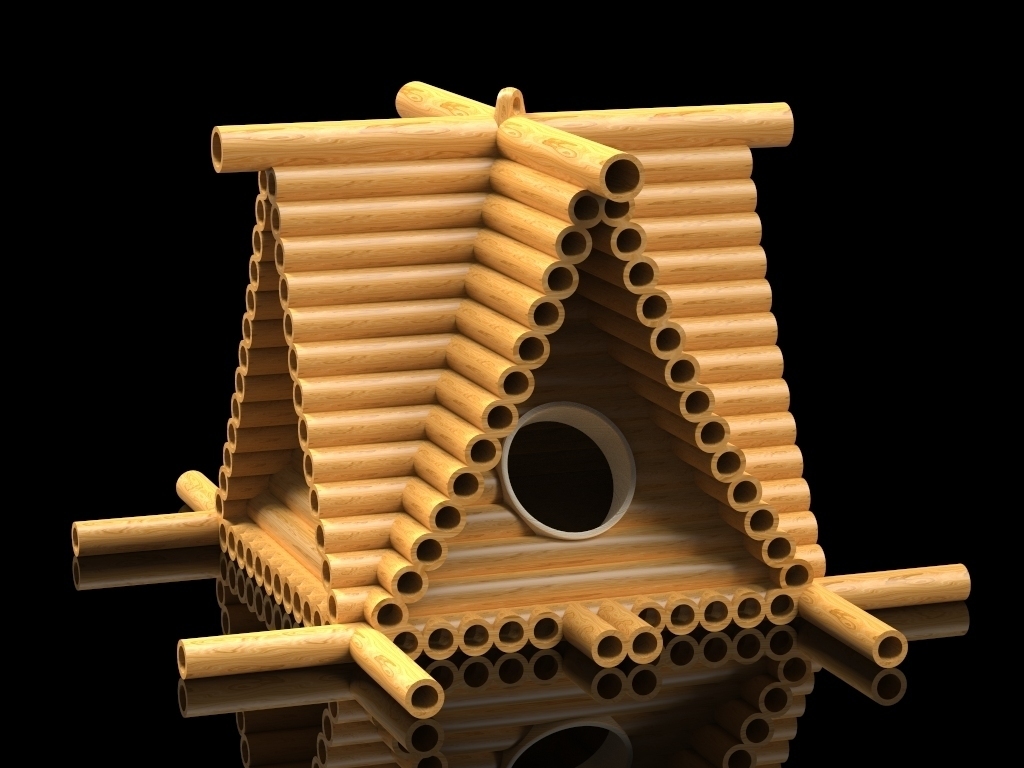 STL file Lumberjack Bird House 🐦 ・3D printing idea to download・Cults