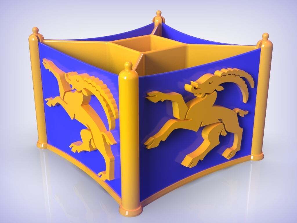 Free STL file Capricorn Pen Holder ♑ ・3D printable object to download・Cults