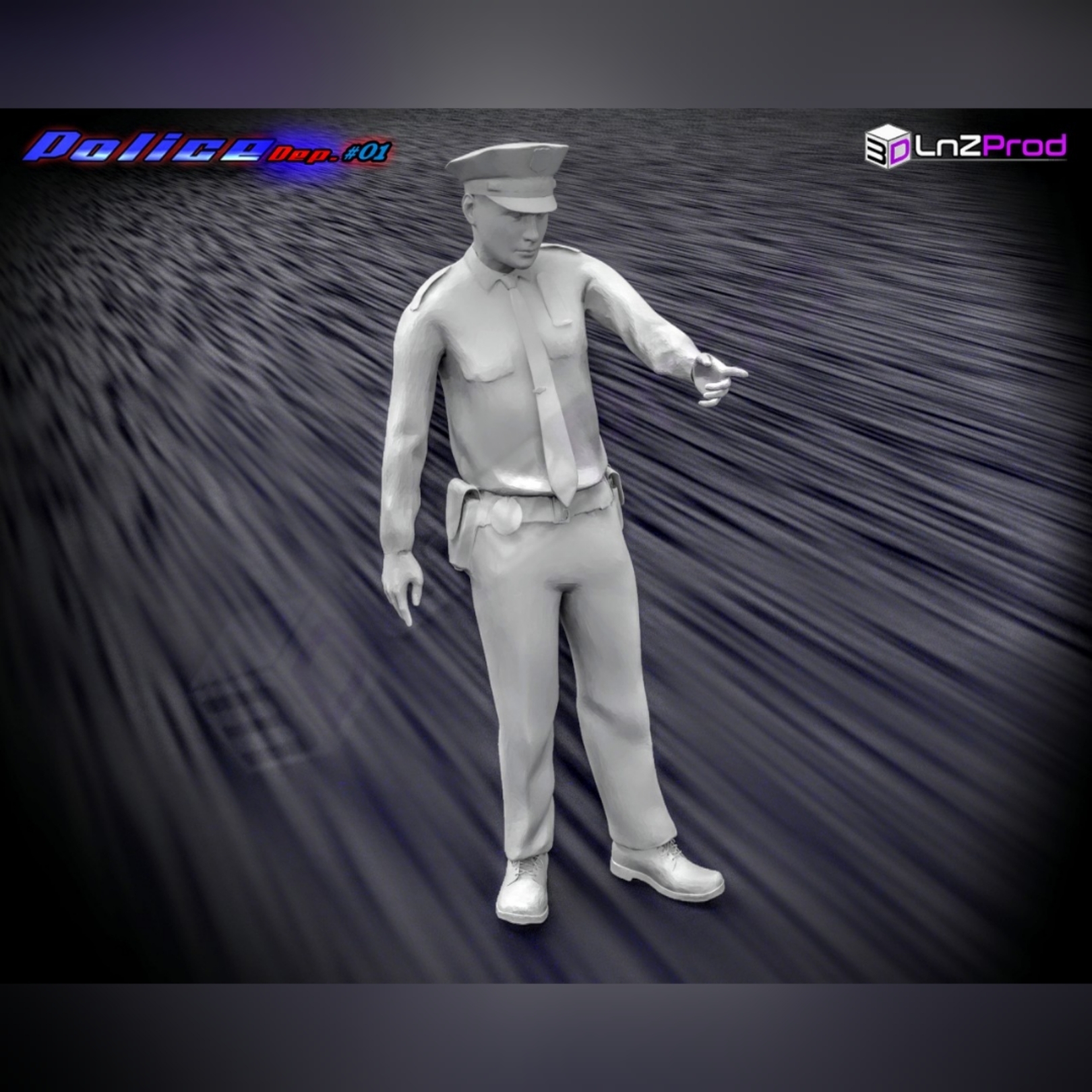 🚓 Police department set scale models #1・ 3D File for ・Cults