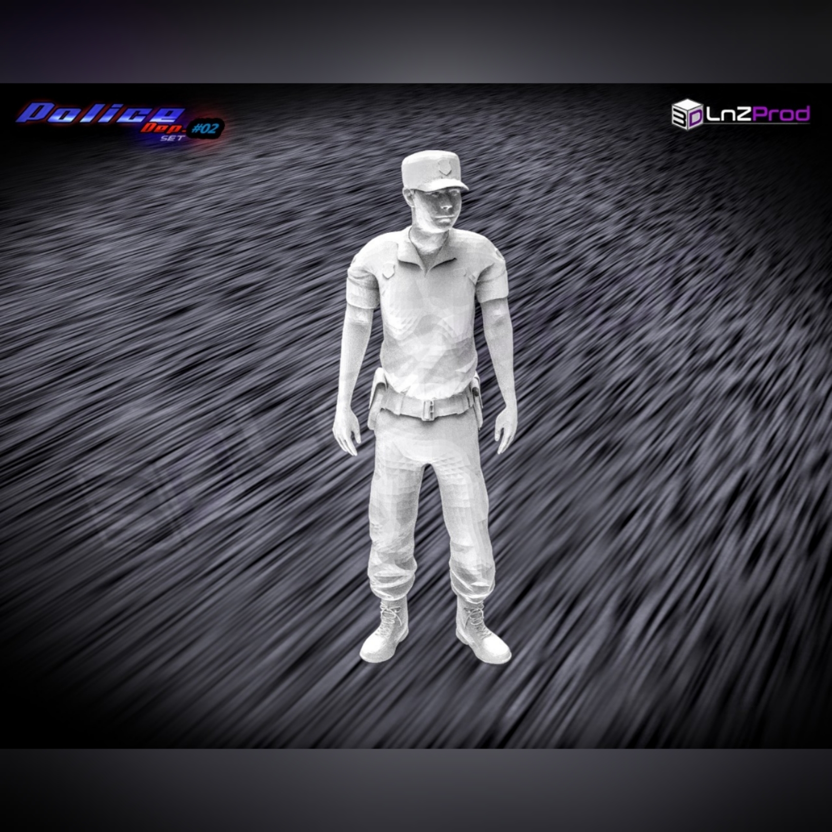 🚓 Police Department set scale models #02・ 3D File for ・Cults