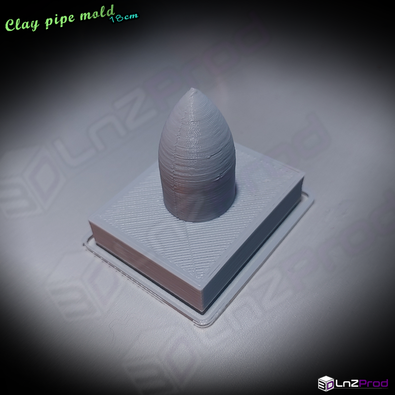 🚬 Mould to create clay pipe 18cm・ STL File for ・Cults